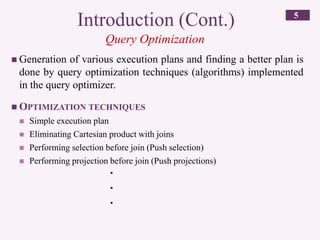 Query optimization in SQL | PDF