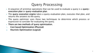 Query optimization | PPTX