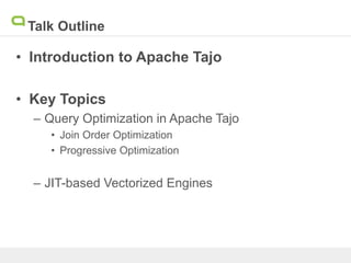 Hadoop Summit 2014: Query Optimization and JIT-based Vectorized Execution in Apache Tajo | PPT