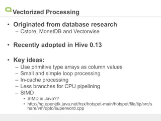 Hadoop Summit 2014: Query Optimization and JIT-based Vectorized Execution in Apache Tajo | PPT