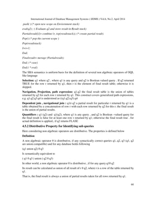 Query optimization in oodbms identifying subquery for query management | PDF