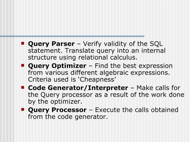 Query optimization | PPT | Databases | Computer Software and Applications