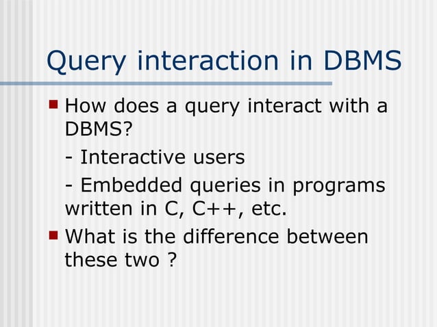 Query optimization | PPT | Databases | Computer Software and Applications