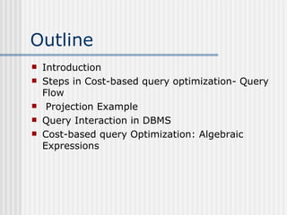 Query optimization | PPT