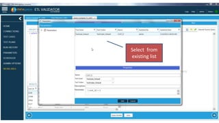 Query parameterization in ETL Validator | PPTX