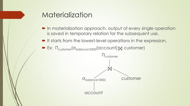 Query processing and Query Optimization | PPTX | Databases | Computer ...