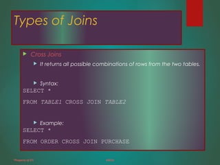 Query processing and data analysis | PPT