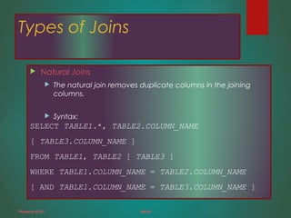 Query processing and data analysis | PPT