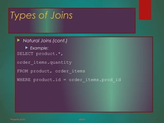 Query processing and data analysis | PPT
