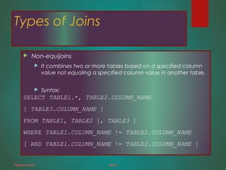Query processing and data analysis | PPT