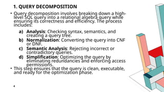 Query processing and Optimization in Database | PPTX