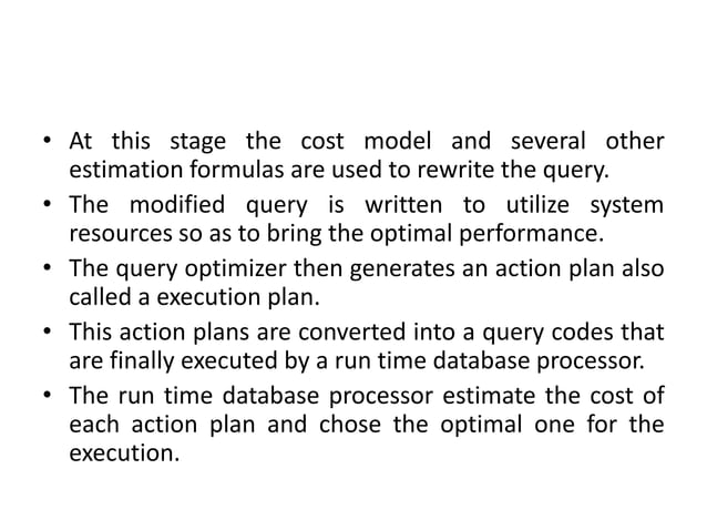 Query Processing 
