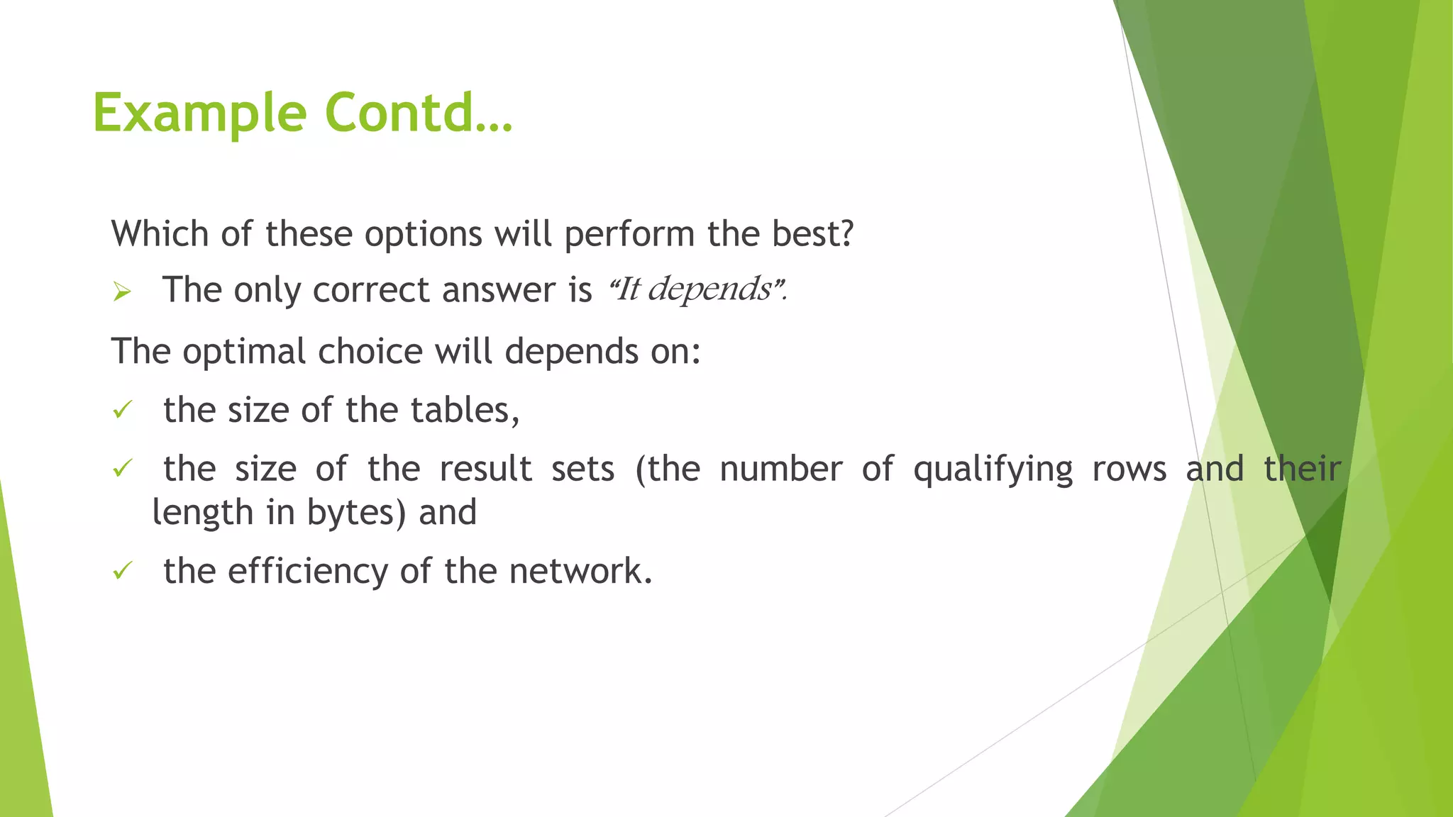 Query Processing Strategies In Distributed Database Ppt