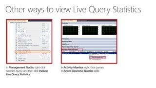 Query Store and live Query Statistics | PPTX