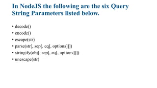 Query String Parameters & Methods in NodeJS.pptx
