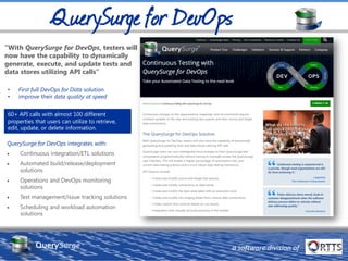 QuerySurge for DevOps | PDF