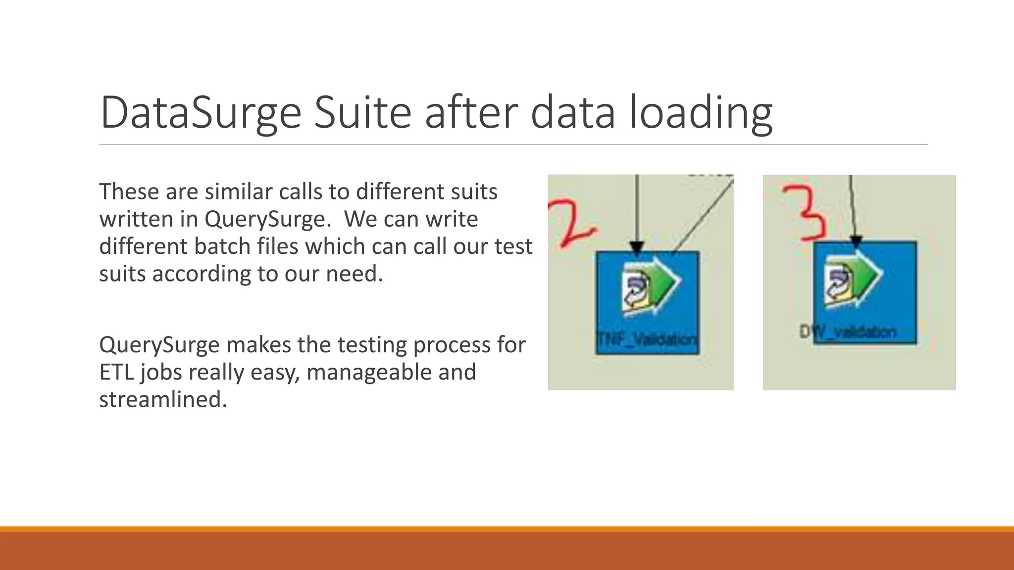 QuerySurge integration with ETL / DataStage | PPT