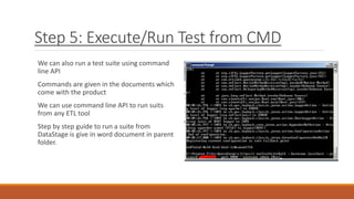 QuerySurge integration with ETL / DataStage | PPT