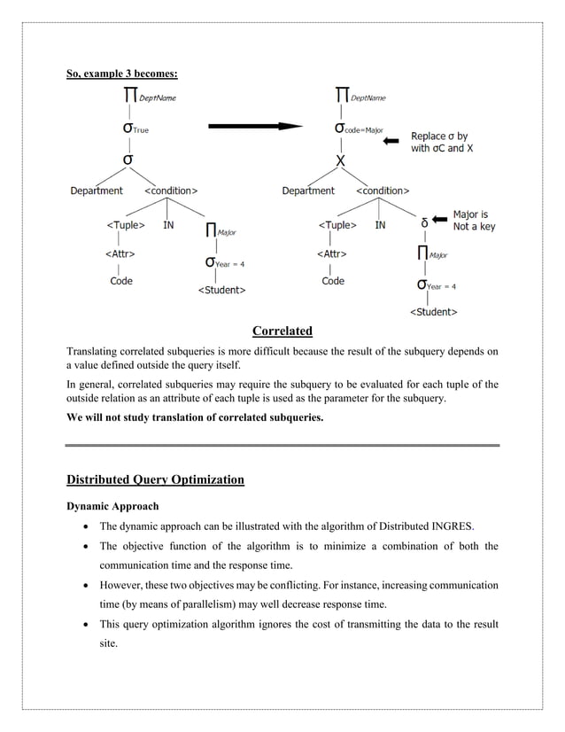Query trees | PDF | Databases | Computer Software and Applications