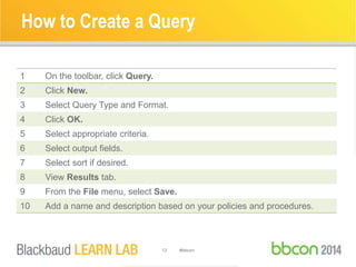 Query vs. Report: Choosing the Right Tool for the Right Job in The ...