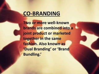 How can companies combine products to create strong co-brands or ...