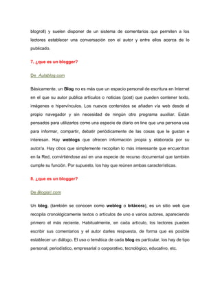 Qué es blogger | PDF