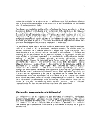 Qué es Deliberar y que se necesita para hacerlo | PDF