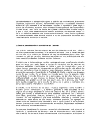 Qué es Deliberar y que se necesita para hacerlo | PDF