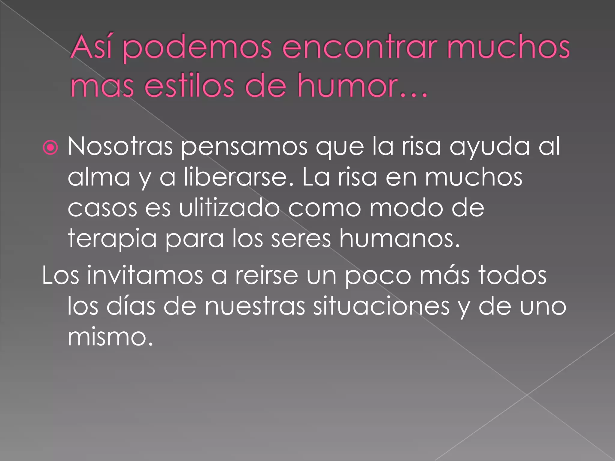 ¿Qué es el humor? | PPT
