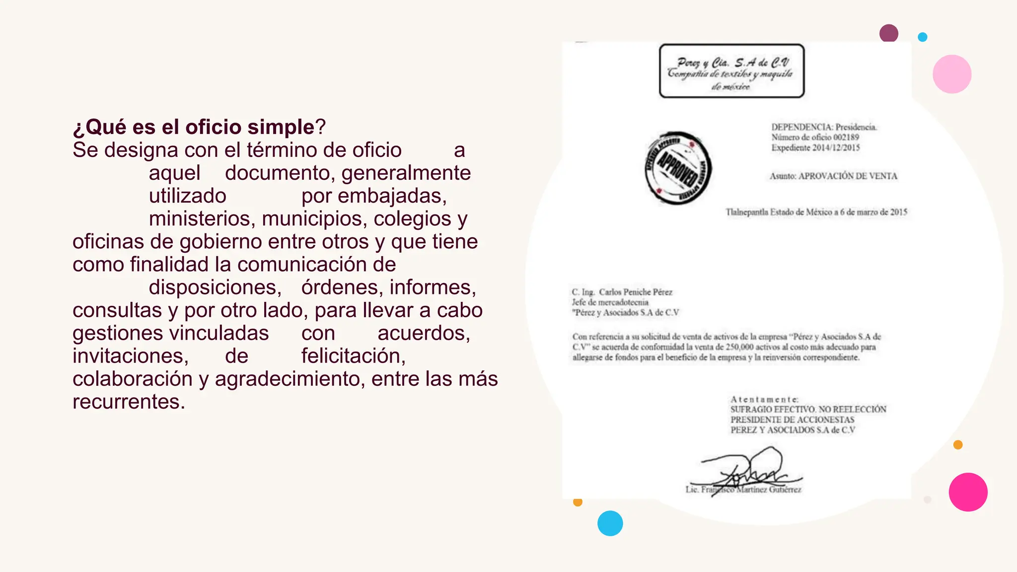 Qué es el oficio simple 1.1.pptx diapositivas | PPTX