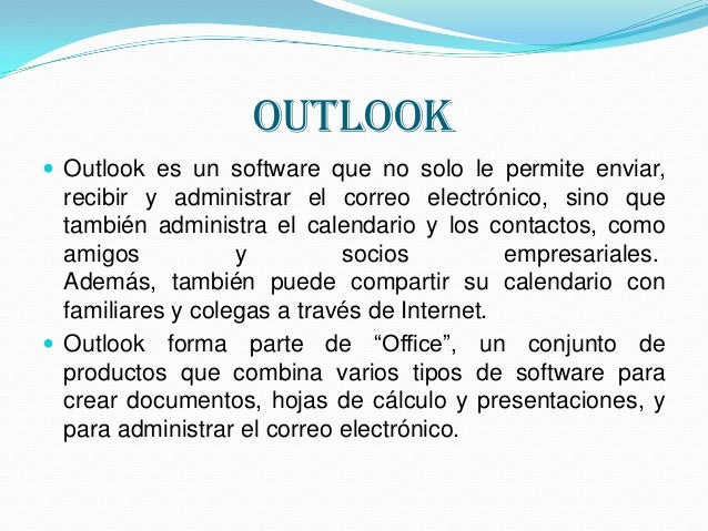 Qu Es Outlook Y Para Qu Sirve Funciones Y Caractersticas