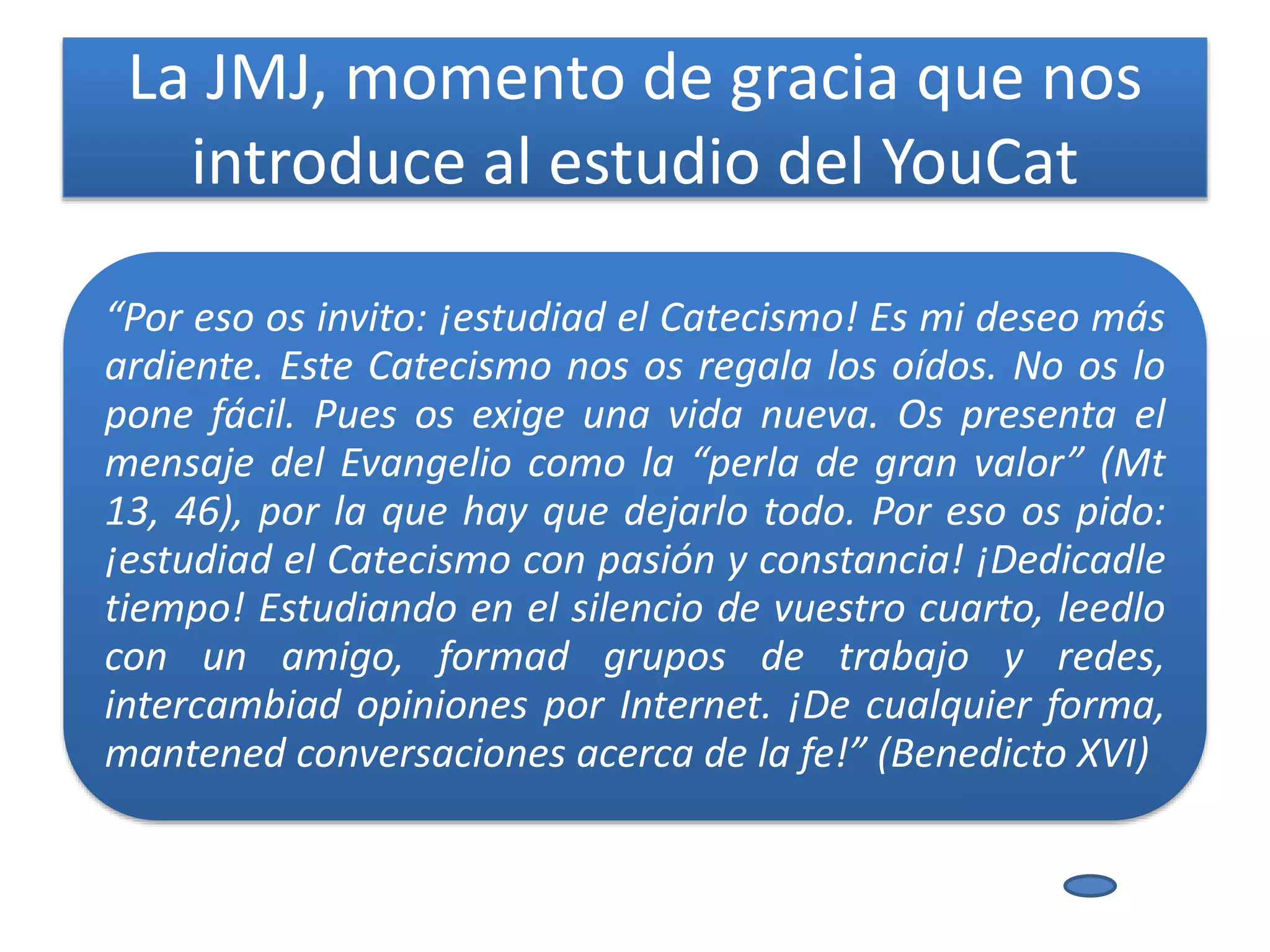 ¿Que es el Youcat? 1ª Sesión | PPT