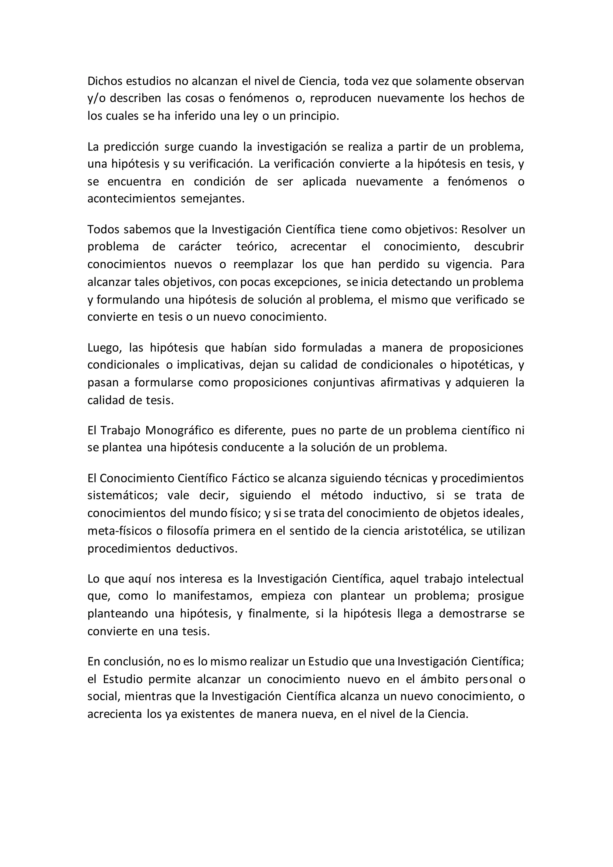 Qué es estudiar y qué es investigar | DOCX | Educational Assessment ...