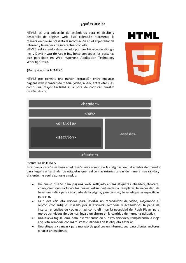 ¿Qué es html5?