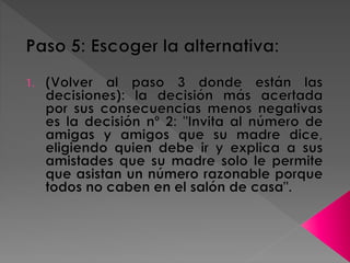 ¿Qué significa tomar decisiones? | PPTX