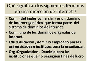 Qué es internet | PPTX