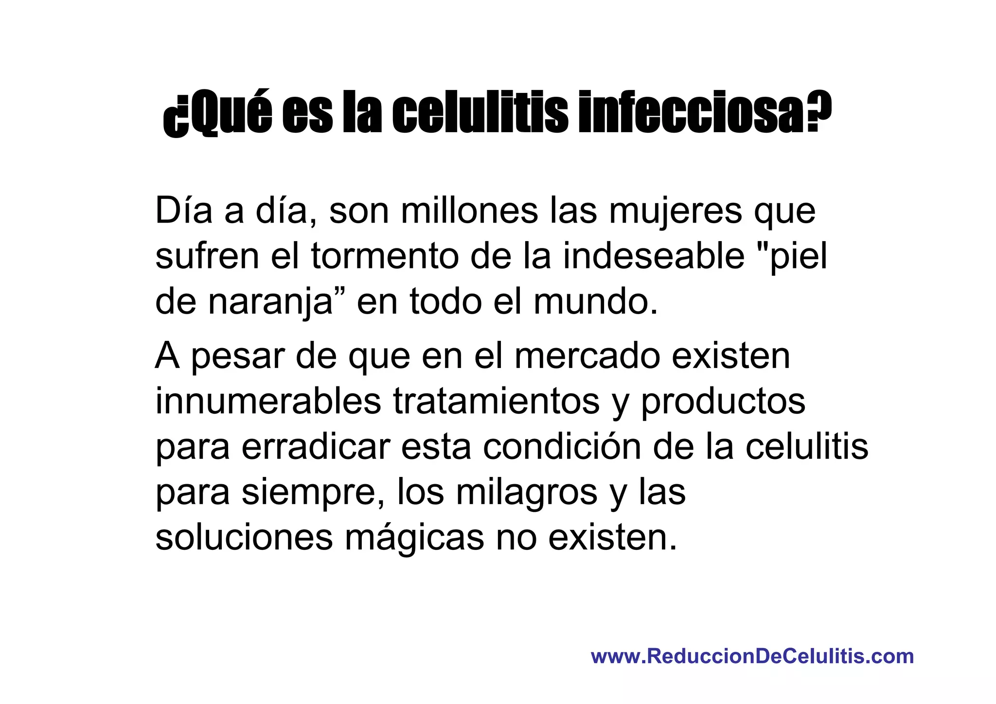Qué es la celulitis infecciosa y cómo se combate | PDF | Skin and ...