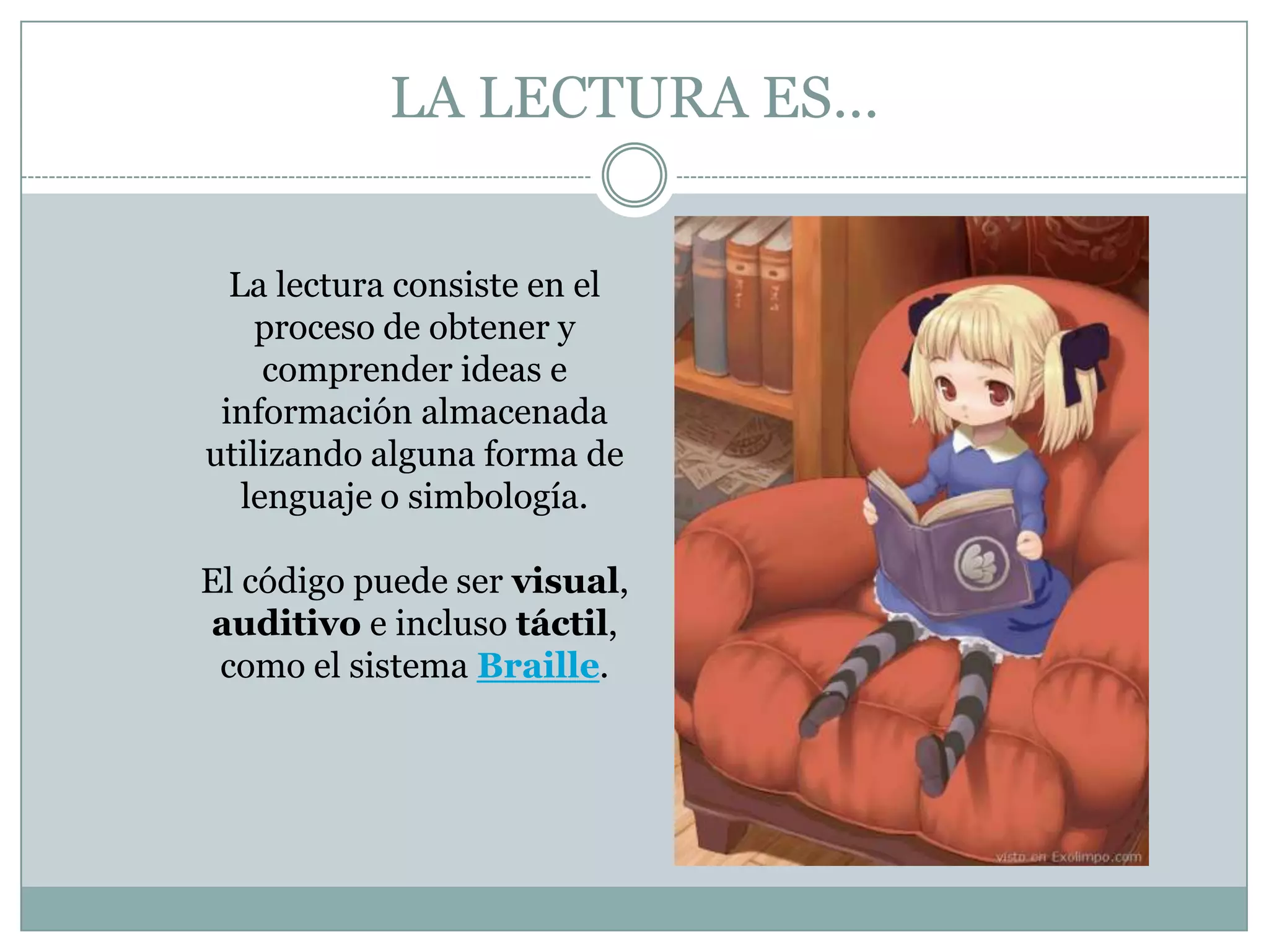 Qué es la lectura | PPTX | Books and Literature