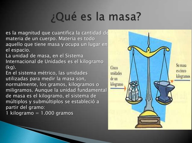 Qué es la masa | PPT
