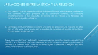 Qué es la religión desde la ética | PPTX