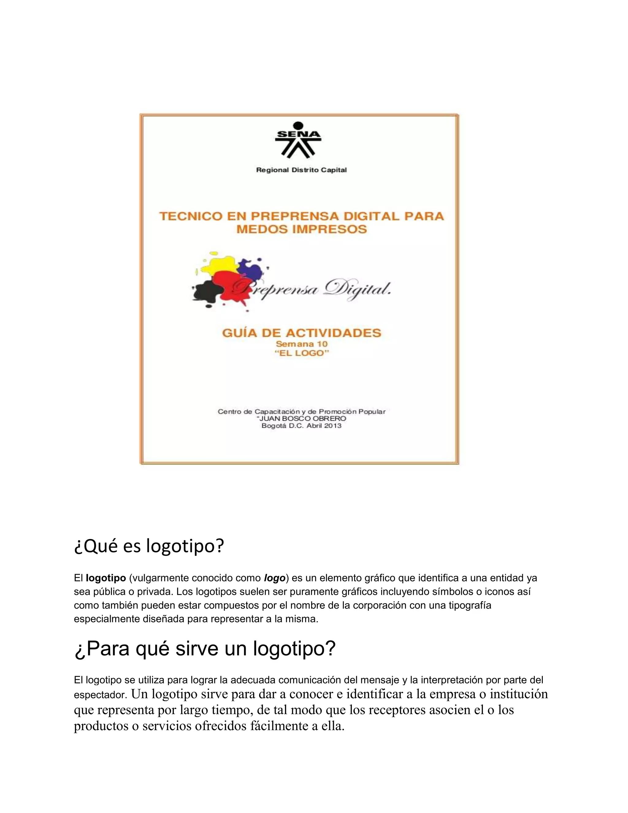 Qué es logotipo | PDF