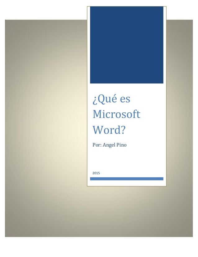 Qué es microsoft word