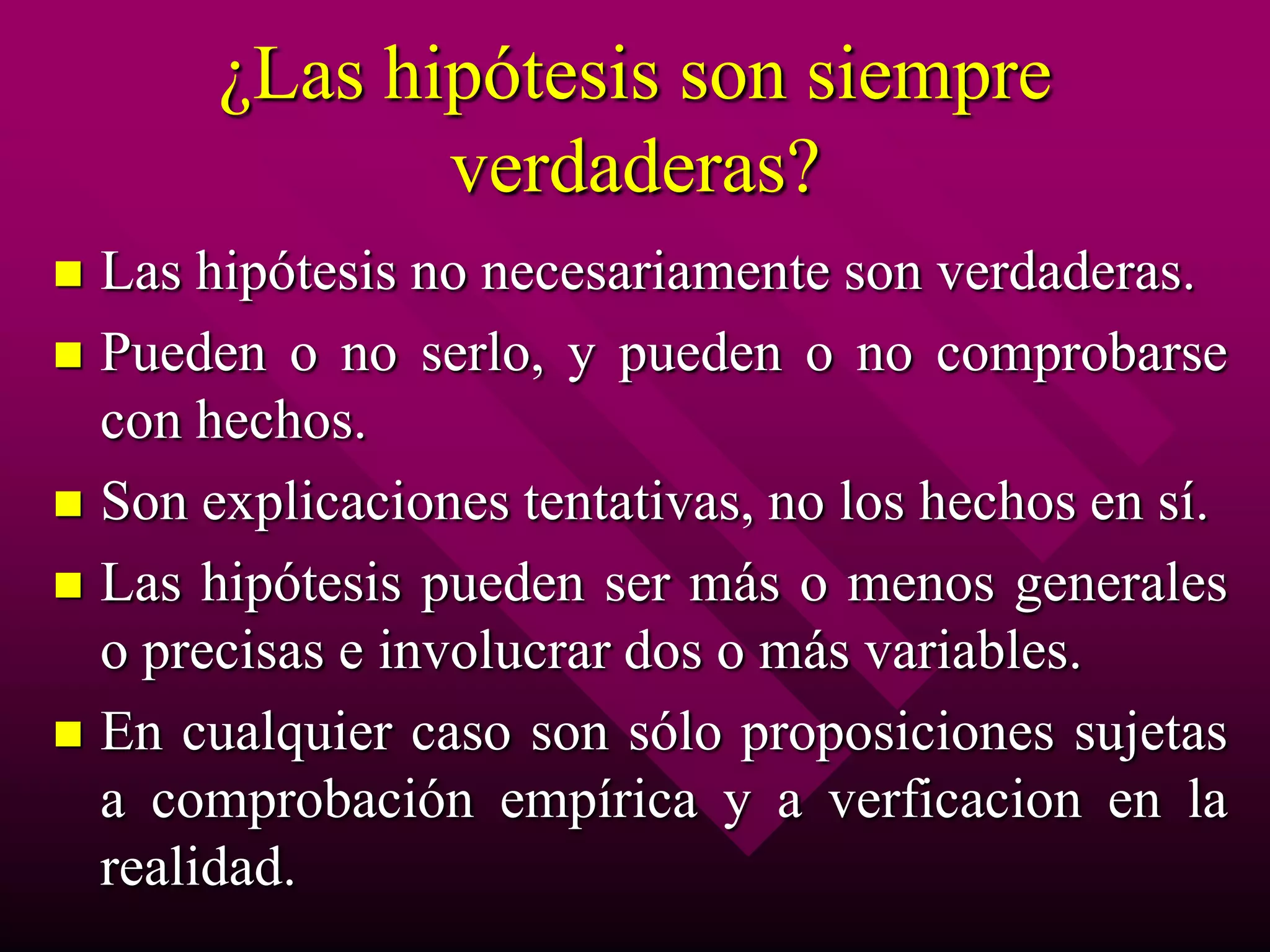 Que son las hipotesis | PPT