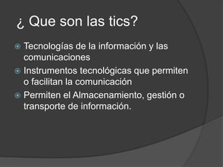 Que son las tics | PPT