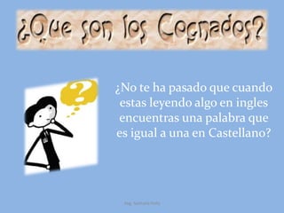 Que son los cognados | PPTX