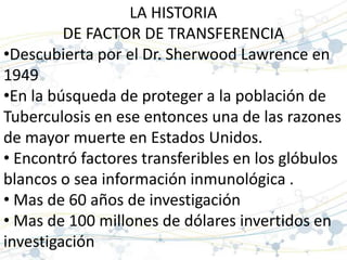 Que son los factores de transferencia | PPTX