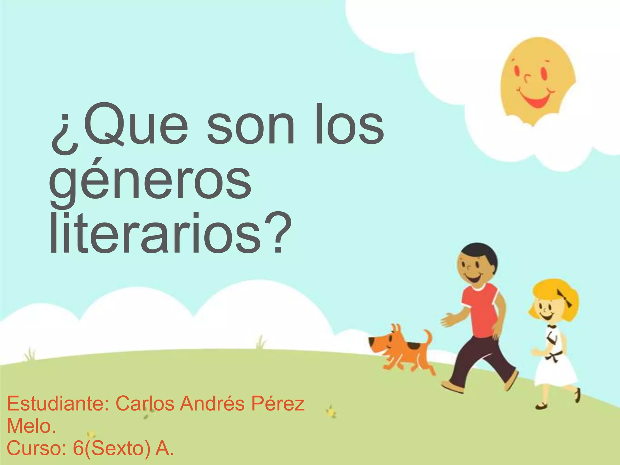 Que son los géneros literarios | PPTX | Poetry | Books and Literature