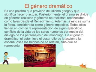 Que son los géneros literarios | PPTX