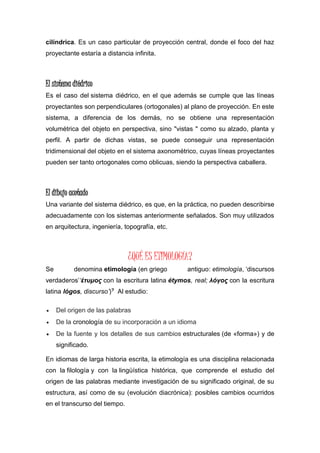 Qué es proyección gráfica | DOCX