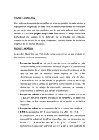Qué es proyección gráfica | DOCX